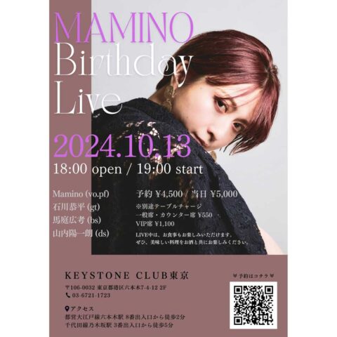 Mamino Birthday Live2024 | KEYSTONE CLUB 東京